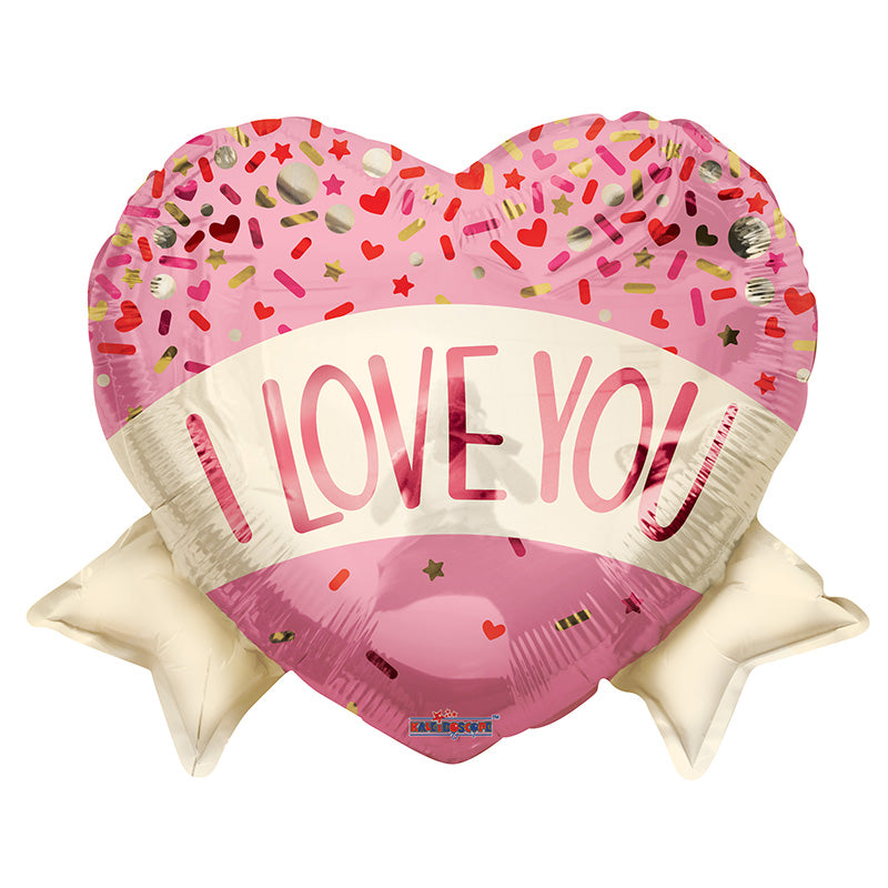 PR Love Heart With Banner Sprinkles Shape – Conver USA